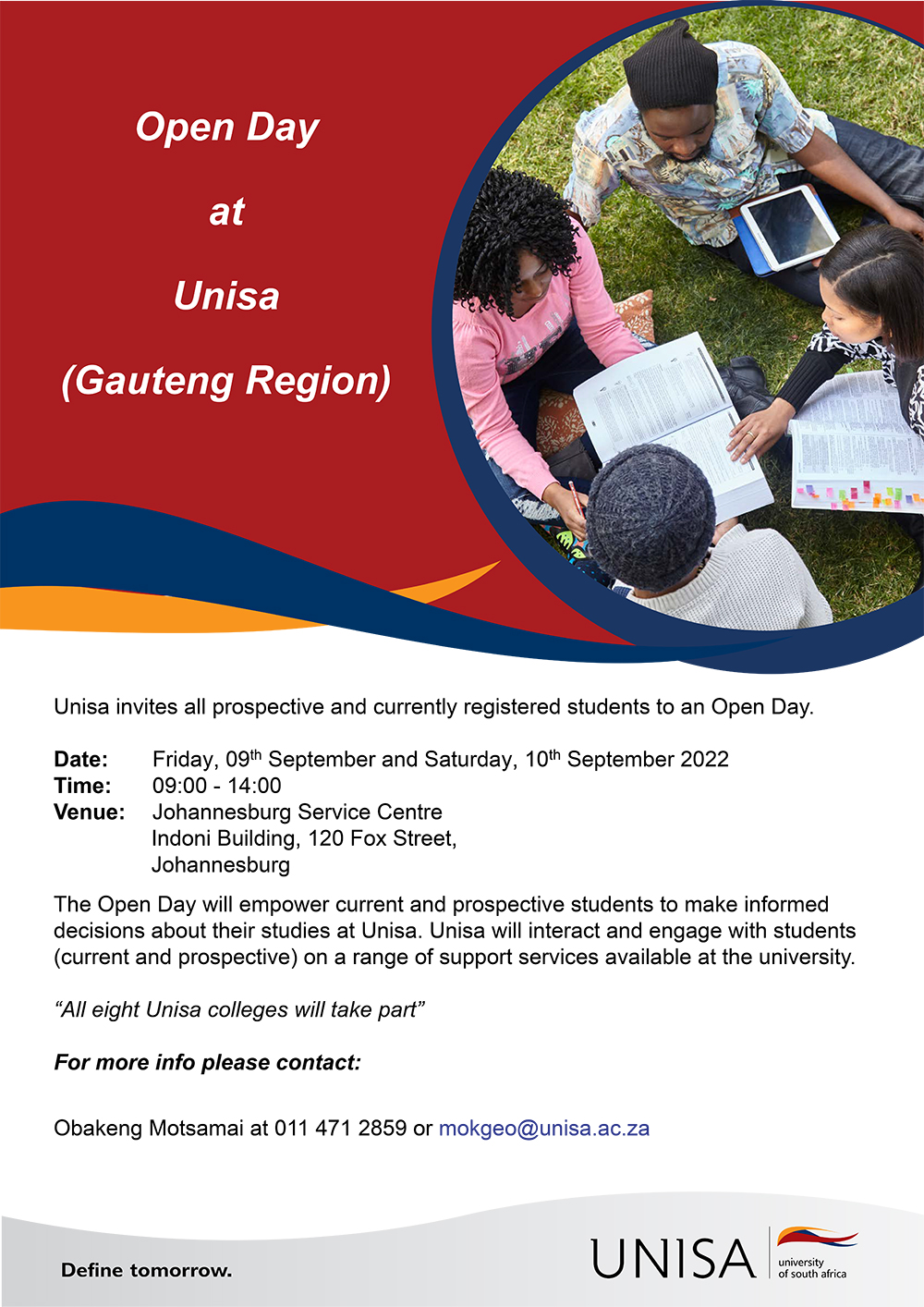 Unisa Gauteng Region Open Day (Day 1)